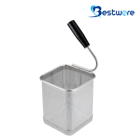 Single Handle SS Pasta Basket (Square) | Bestware